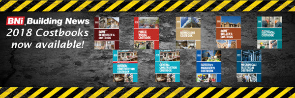 BNi Building News introduces the new 2018 Costbooks