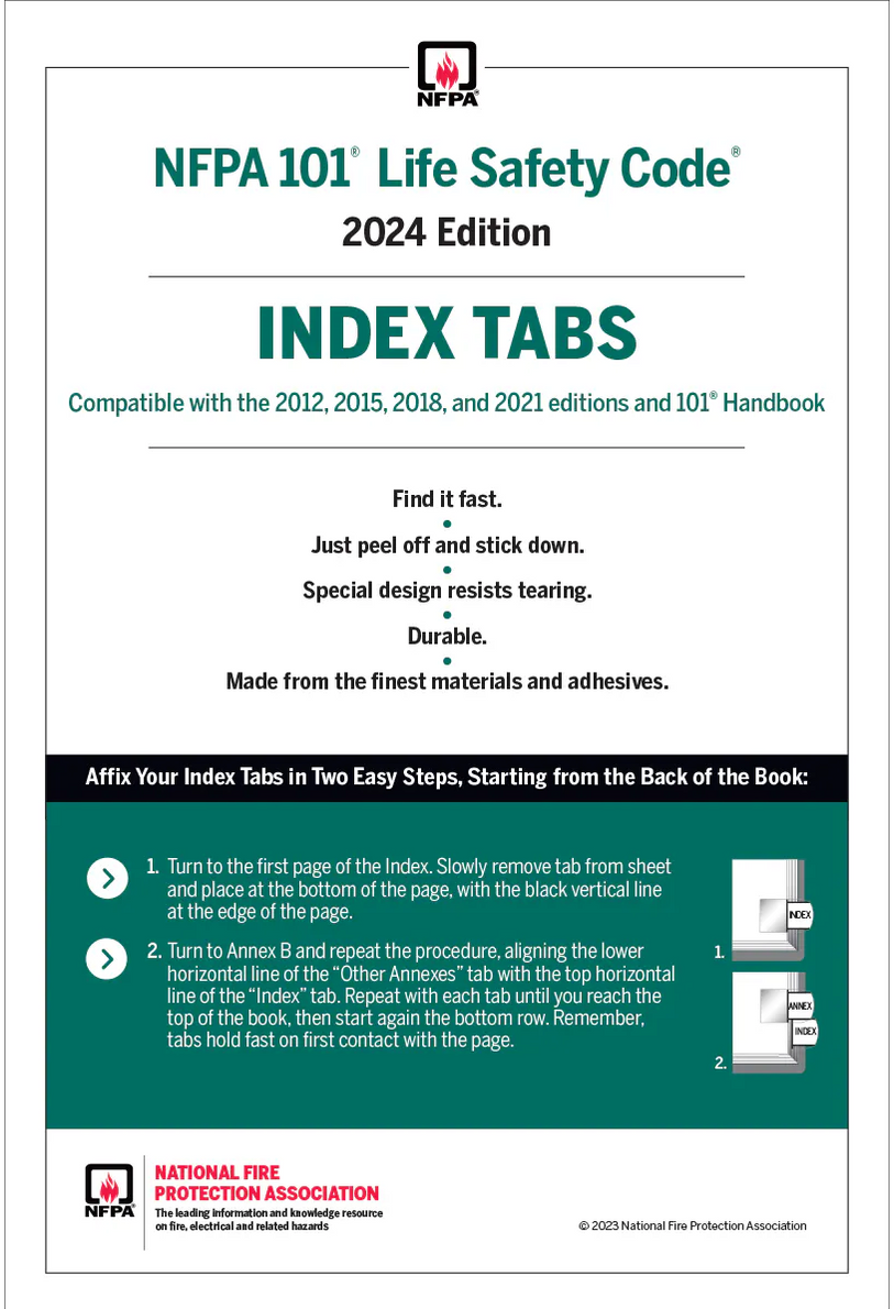 2024 NFPA 101 Life Safety Code TABS — BNi Building News