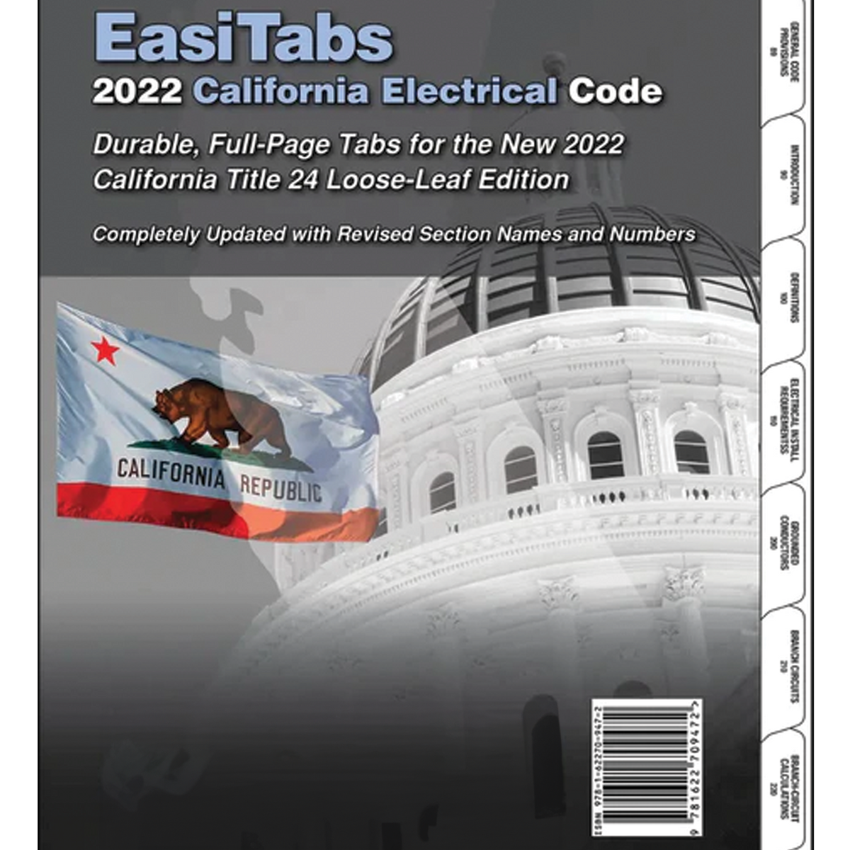 2022 Title 24 Part 3 CA Electrical Code Loose-leaf Tabs — BNi Building News