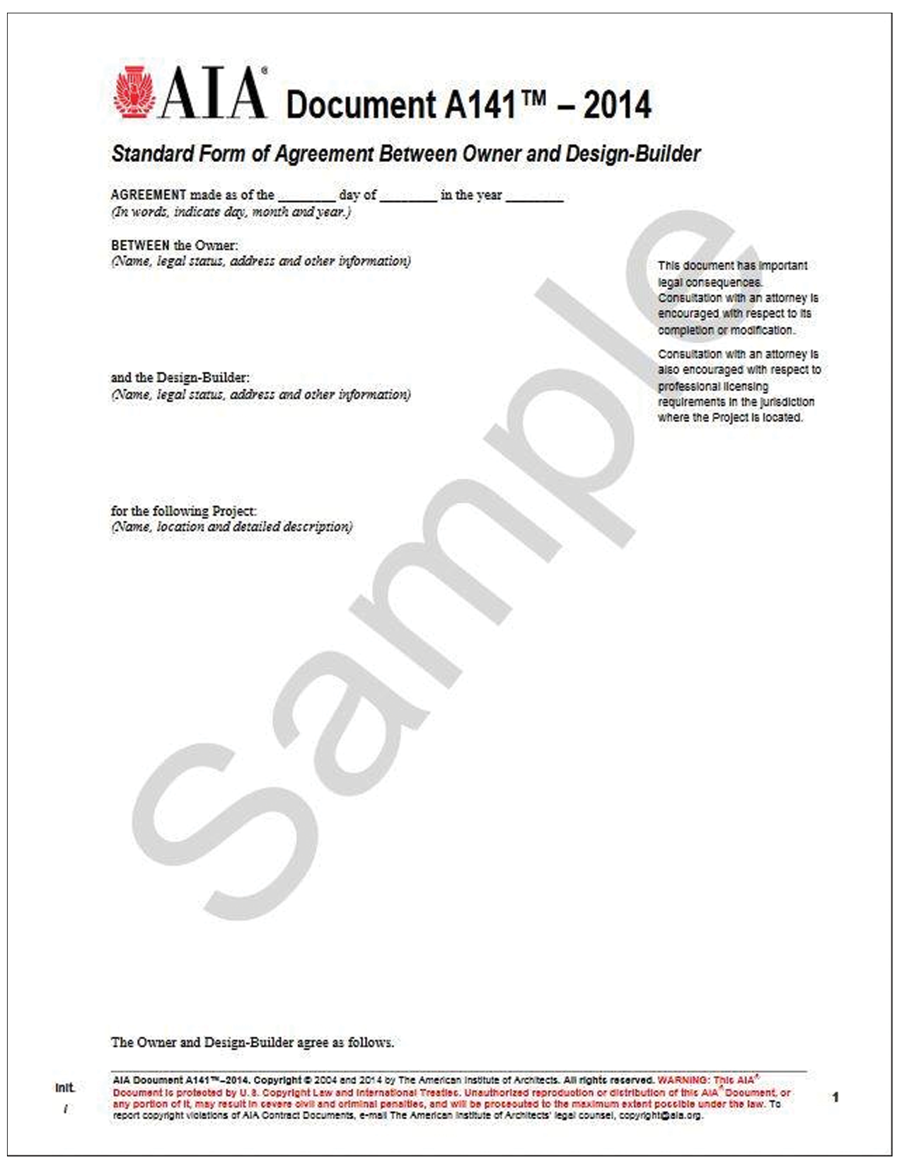 AIA A-Series: Owner/Contractor Agreements — BNi Building News