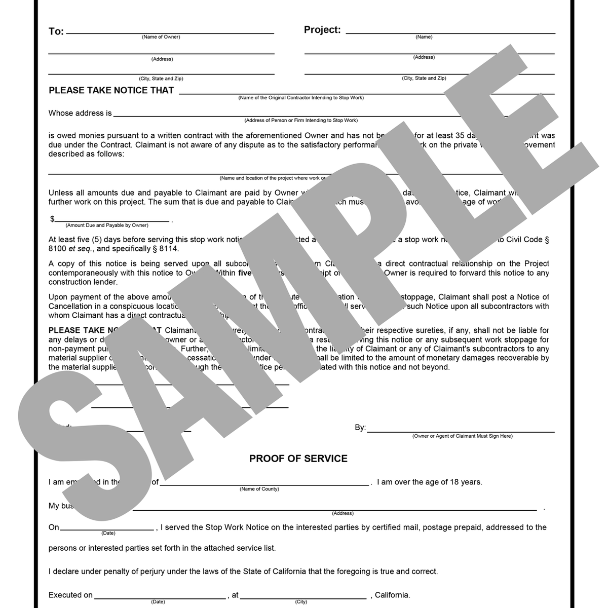 Form 130: 10-Day Stop Work Order (Reusable PDF Format) — BNi Building News