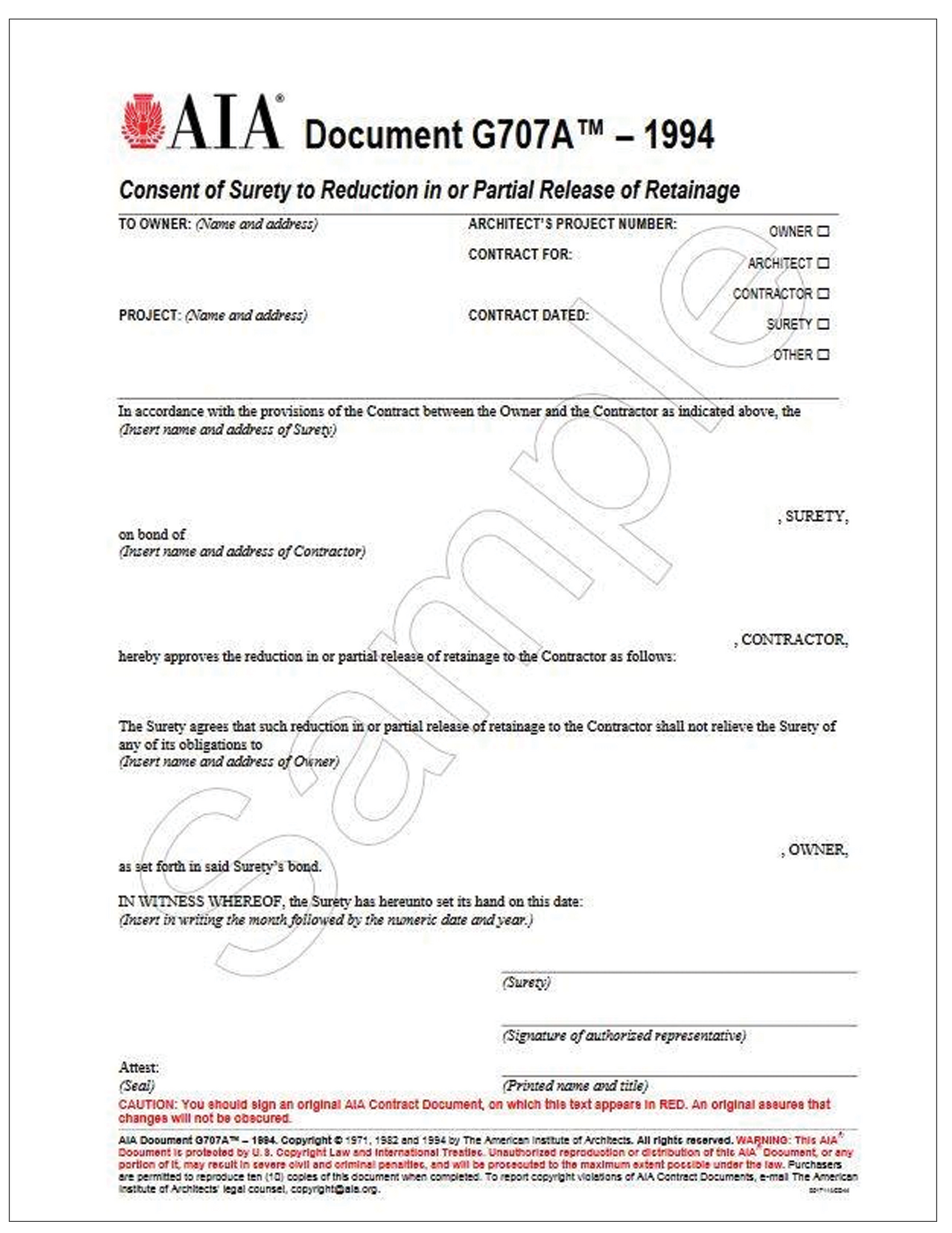 AIA Documents & Forms — BNi Building News