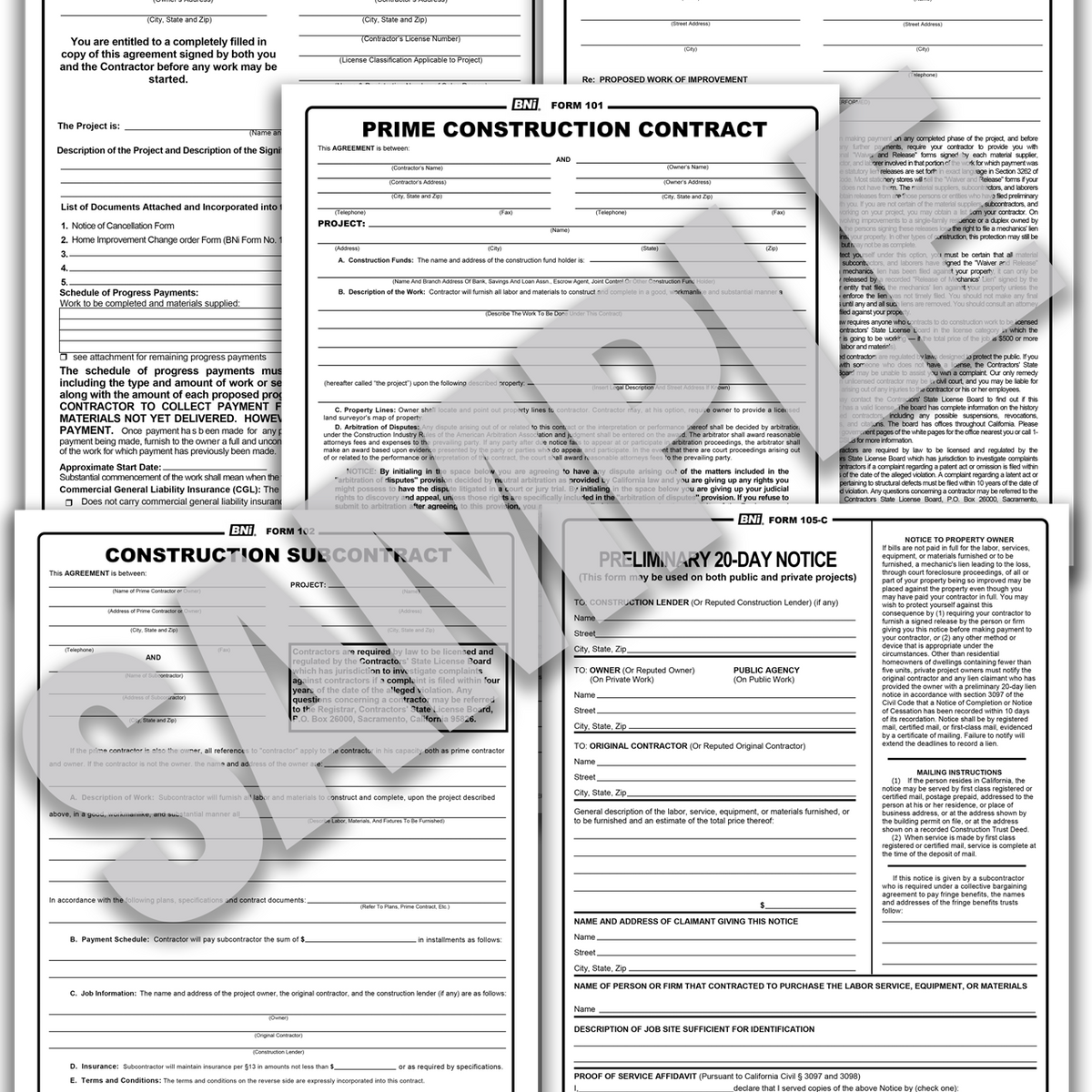 BNi Complete Forms and Contracts (Reusable PDF Format) — BNi Building News
